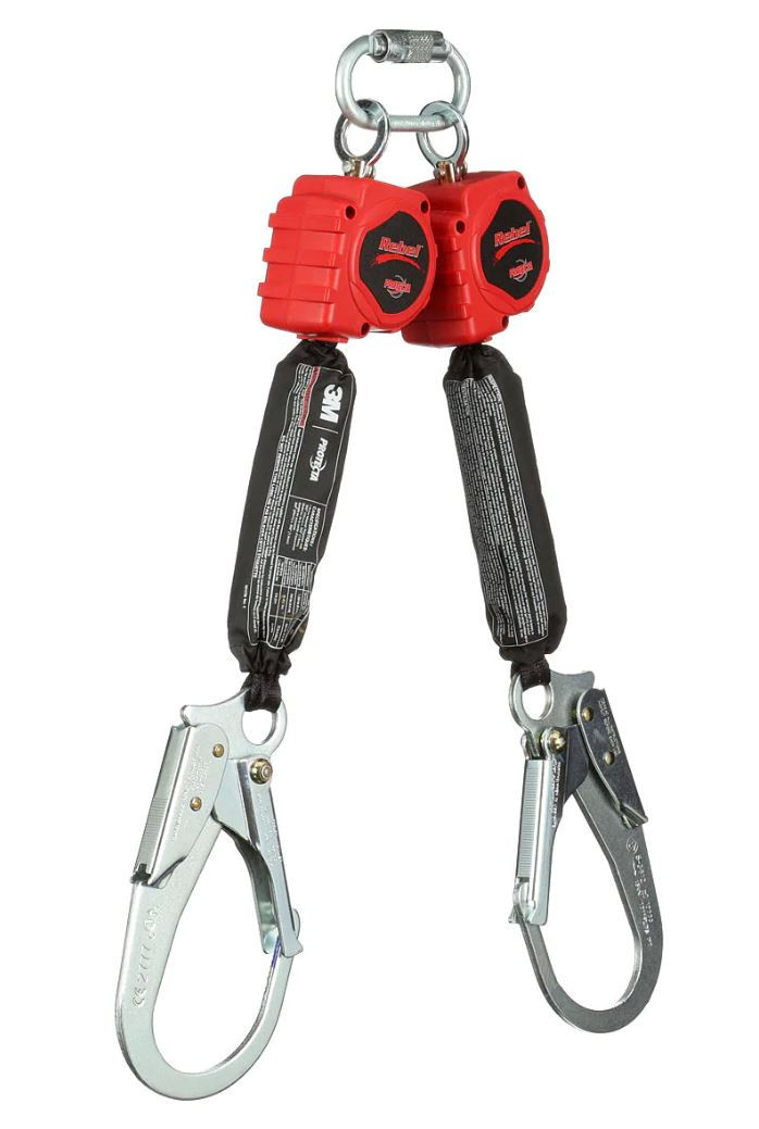 Protecta 3100512 Twin Leg Self Retracting Lifeline with Steel Rebar ...