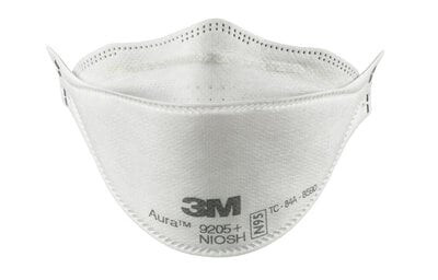 3M 9205+ Aura N95 Particulate Respirator - NIOSH Approved - Industrial ...