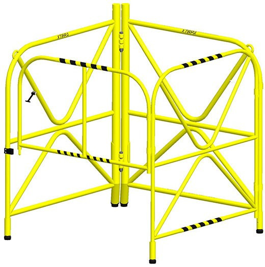 MSA IN-2108 XTIRPA Manhole Guard With Integrated Mast 42" - Industrial ...