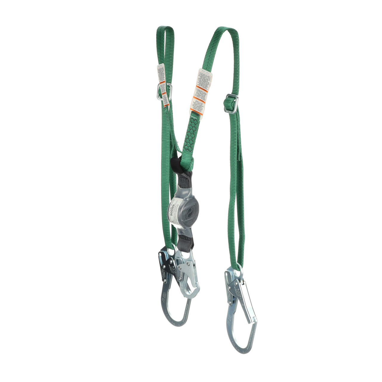 MSA 10191758 V-Series Twin-Leg Adjustable Energy Absorbing Lanyard with ...