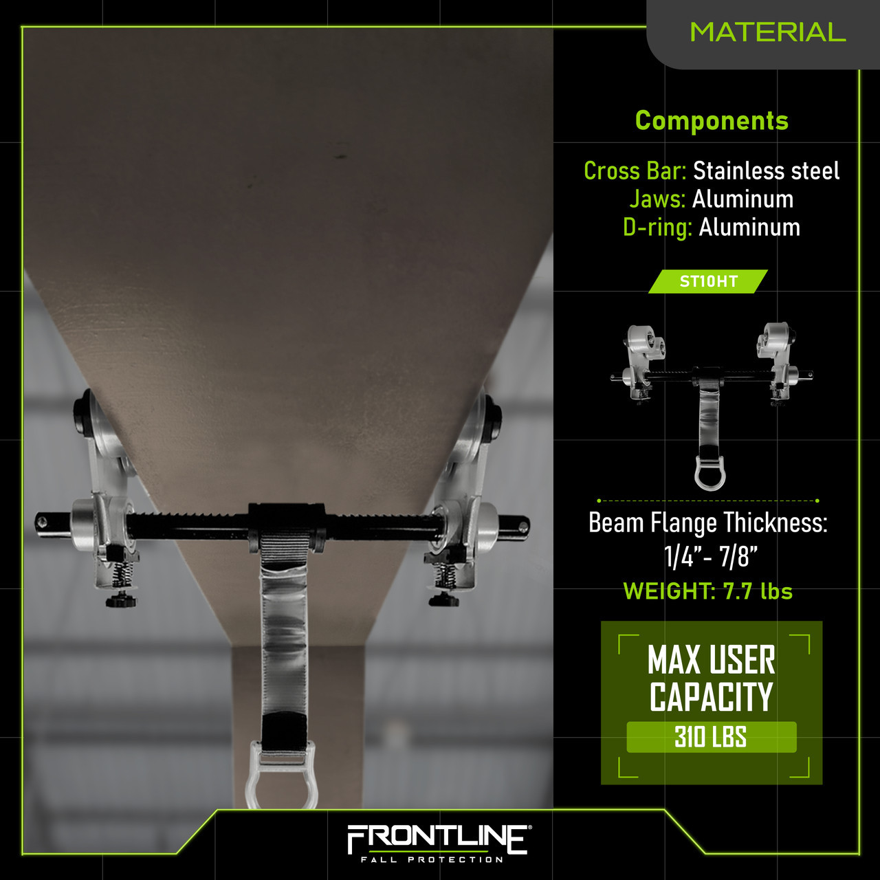 Lightweight Safety Anchor For Construction Osha Approved Frontline ...