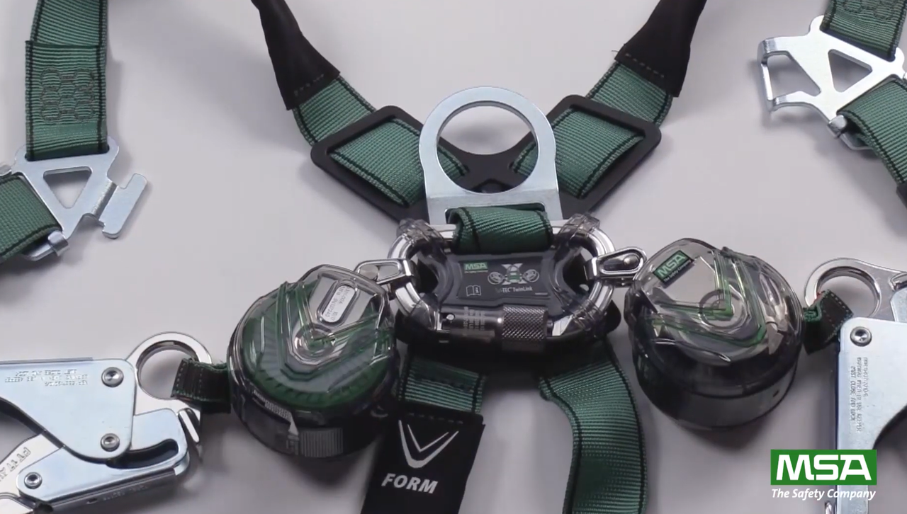 MSA 63900-04 V-TEC Twin-Link Connector for Mini PFL - Industrial Safety ...