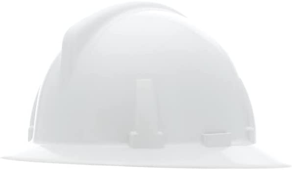 MSA 475393 Topgard White Full Brim Safety Hard Hat - Industrial Safety ...