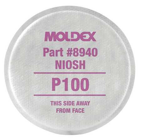 Moldex 8940 P100 Particulate Filter Disks (Pair) - Industrial Safety ...