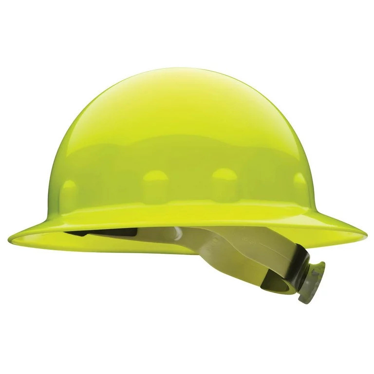 Fibre Metal E1RW44A000 8-Point Ratchet Full Brim Hard Hat - Industrial ...