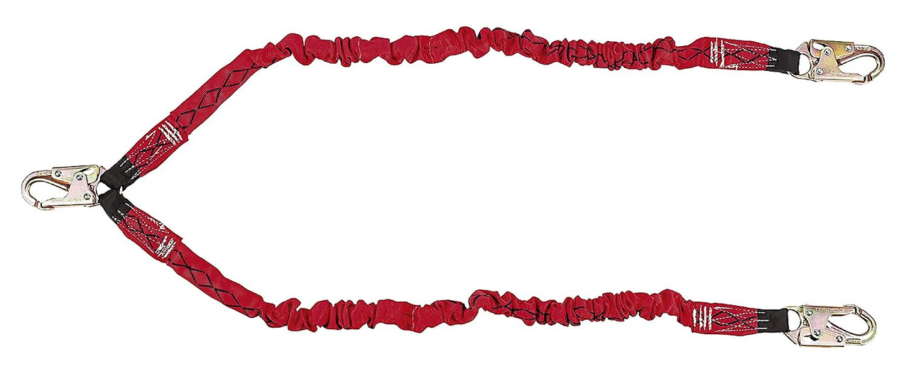 MSA 10059837 Diamond Energy Absorbing Twin-Leg Lanyard with Snap Hook ...