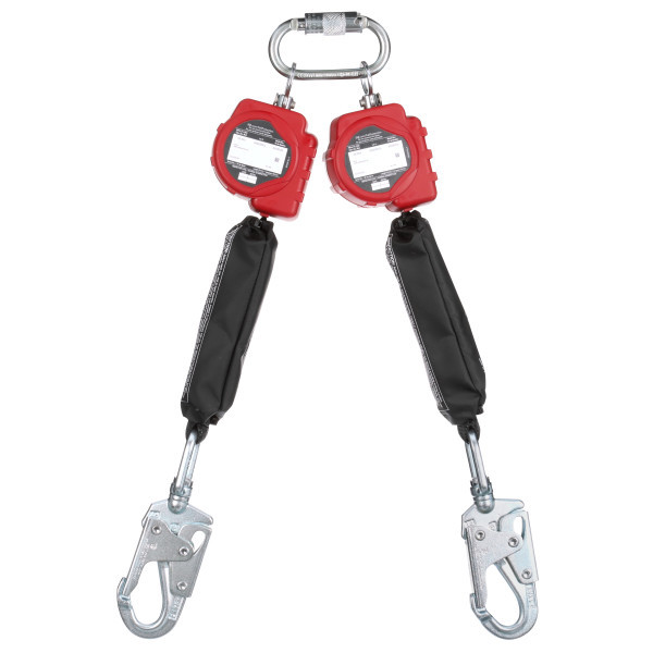 Protecta 3100511 Twin-Leg Web Self-Retracting Lifeline with (6 ft ...