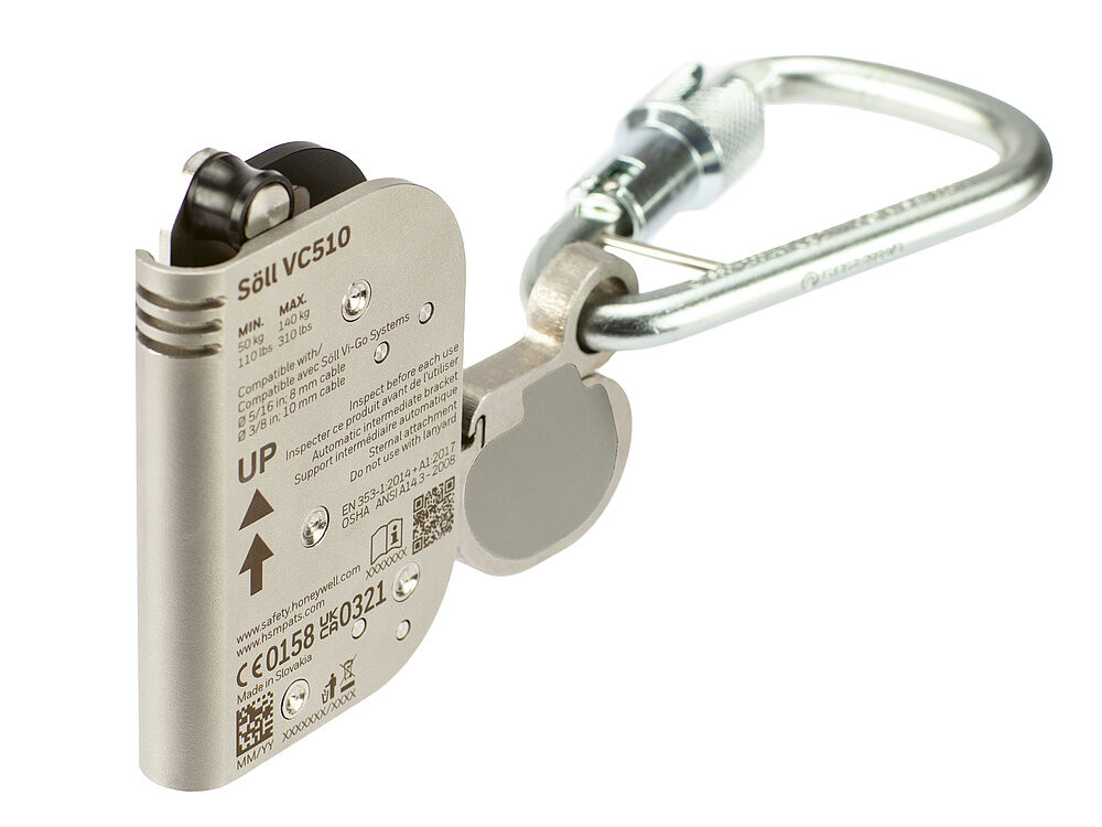 Miller FPH_VC510 Soll Vi-Go Fall Arrester with Self-Locking Carabiner ...