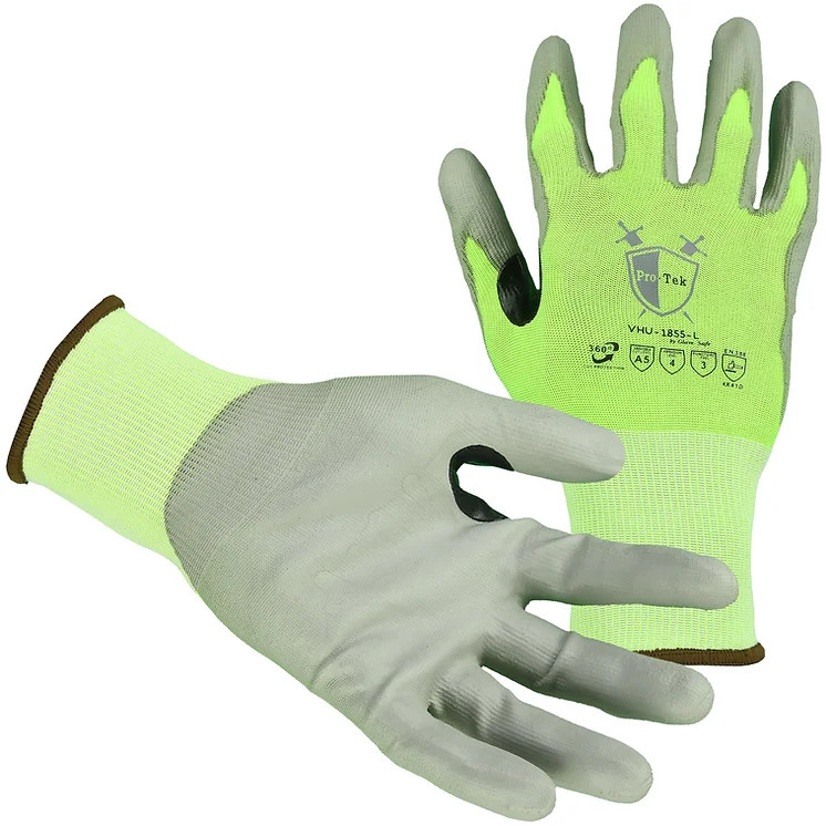 PRO-TEK VHU-1855 18 GAUGE, A5 CUT HI VIS YELLOW (LARGE) - Industrial ...