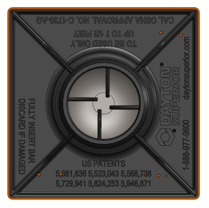 Dayton Superior PC110 OSHA Rebar Cap Fits #3 - #11 Rebar Sizes ...