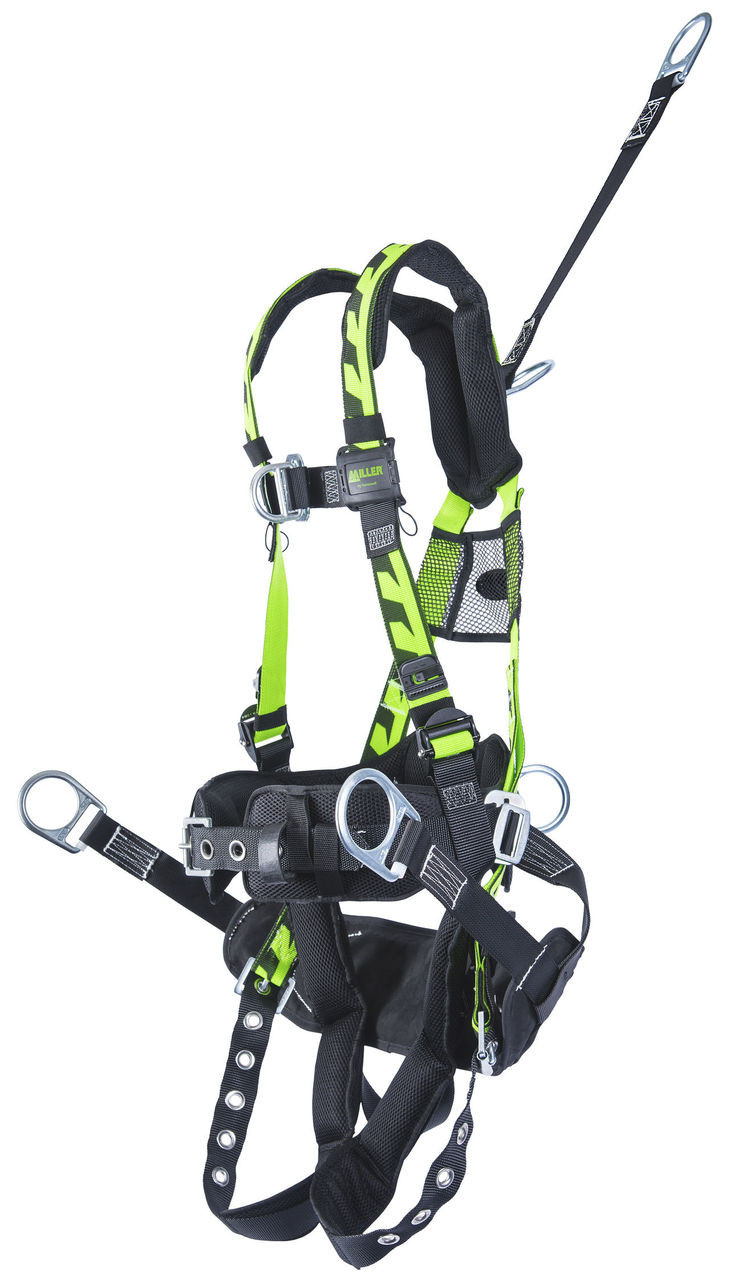 Miller ACOG-TBSS AirCore Oil & Gas Harness with Seat Sling - Industrial ...