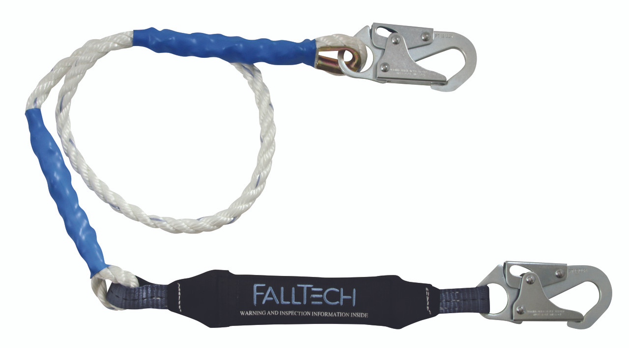FallTech 8106 Single Leg Lanyard with 2 Snap Hooks (6 ft) - Industrial ...