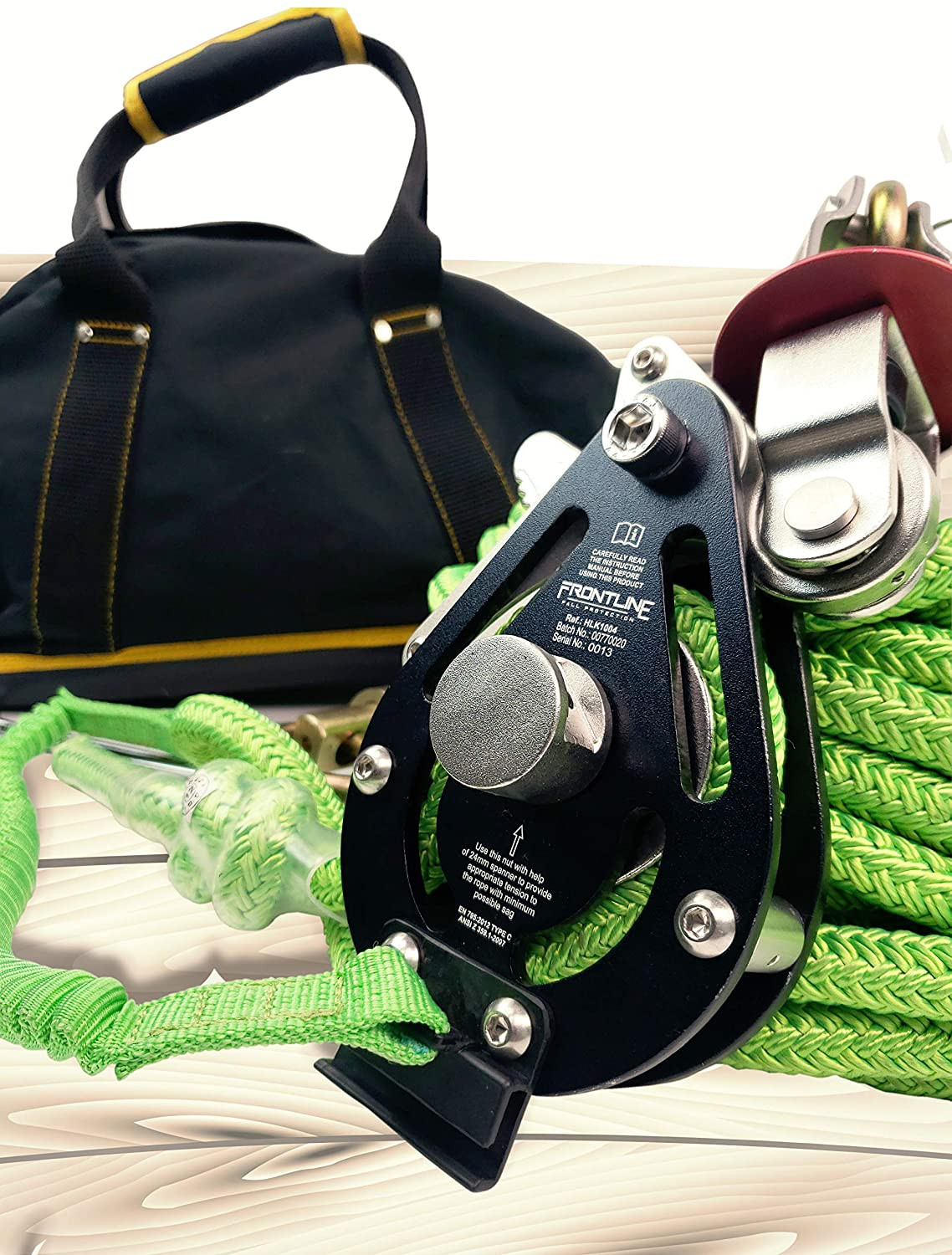 Frontline HLK1004 4-person 100' Adjustable Horizontal Lifeline System ...