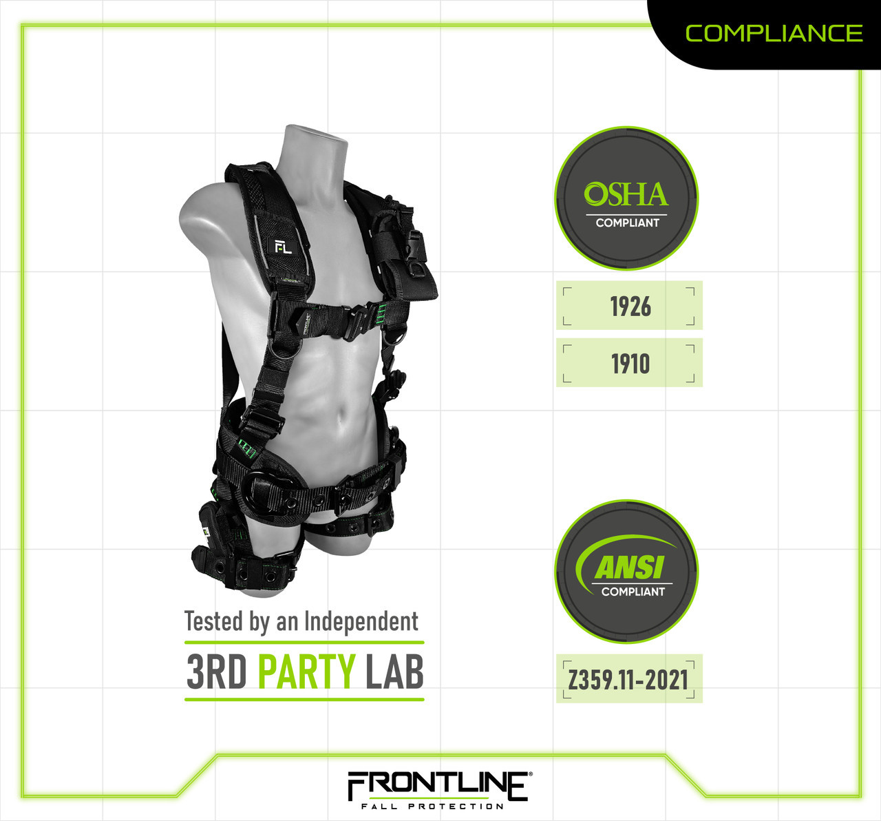 Frontline 250CTB Elite Construction Harness Aluminum Hardware and ...