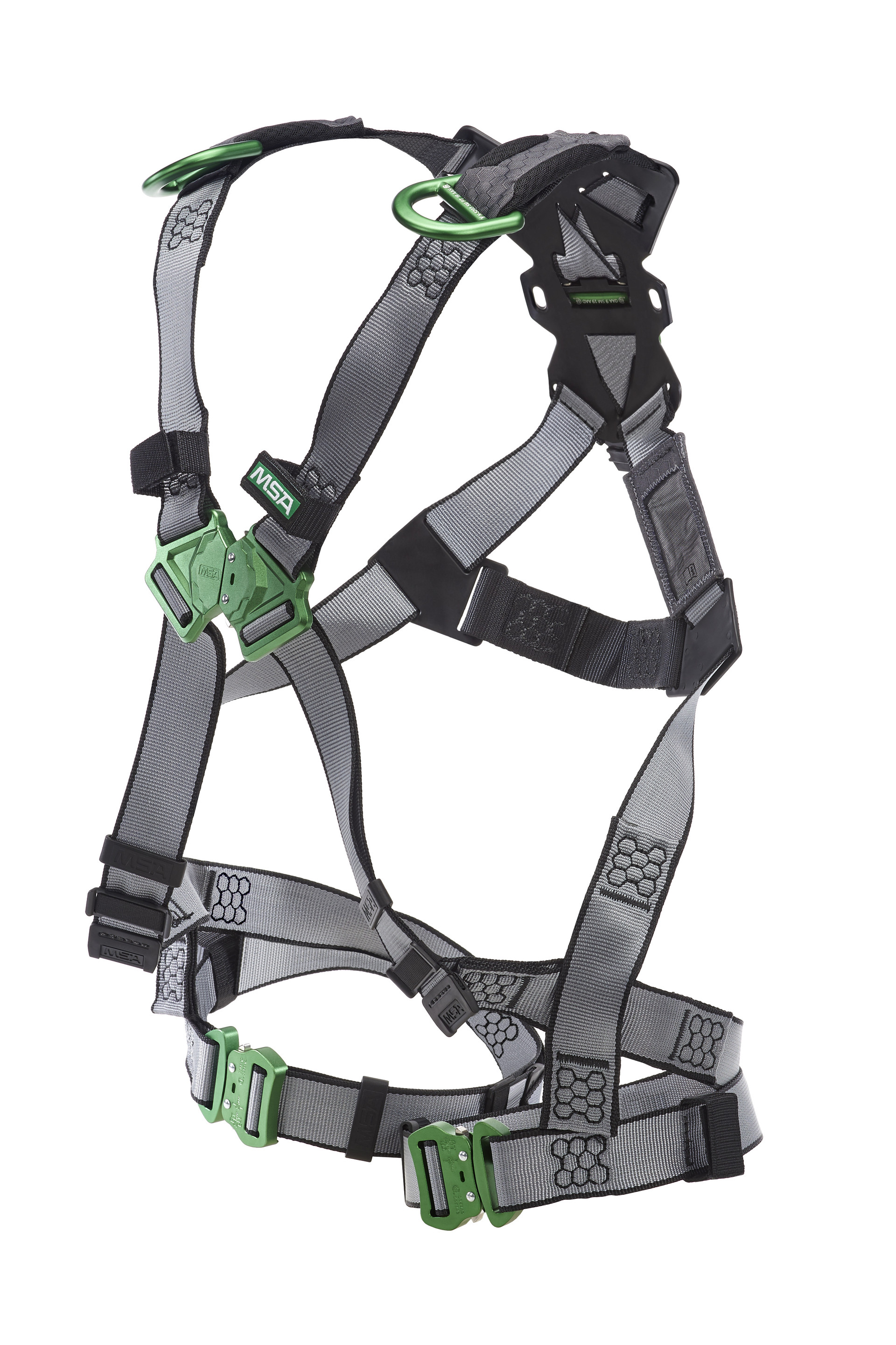 MSA V-FIT Harness with Back & Shoulder D-Rings and Quick-Connect Leg ...