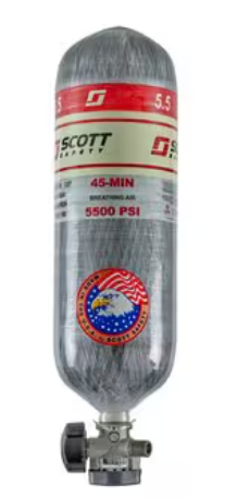 3M Scott 804722-01-D Cylinder and Valve CGA 4.5 (45 Min) (Empty ...