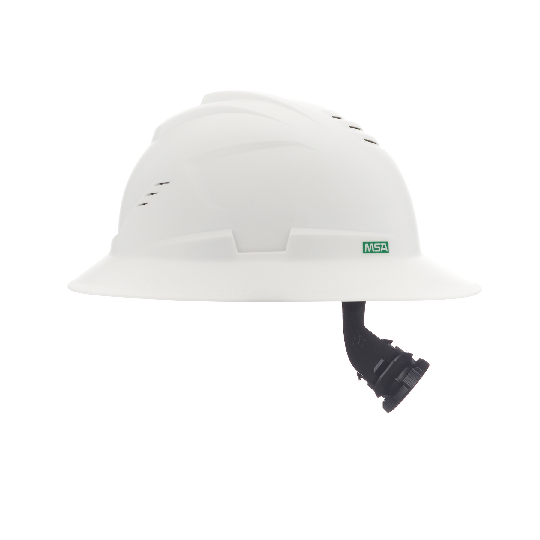 MSA 10215828 V-Gard C1 Vented Full Brim Hard Hat with Fas-Trac III ...