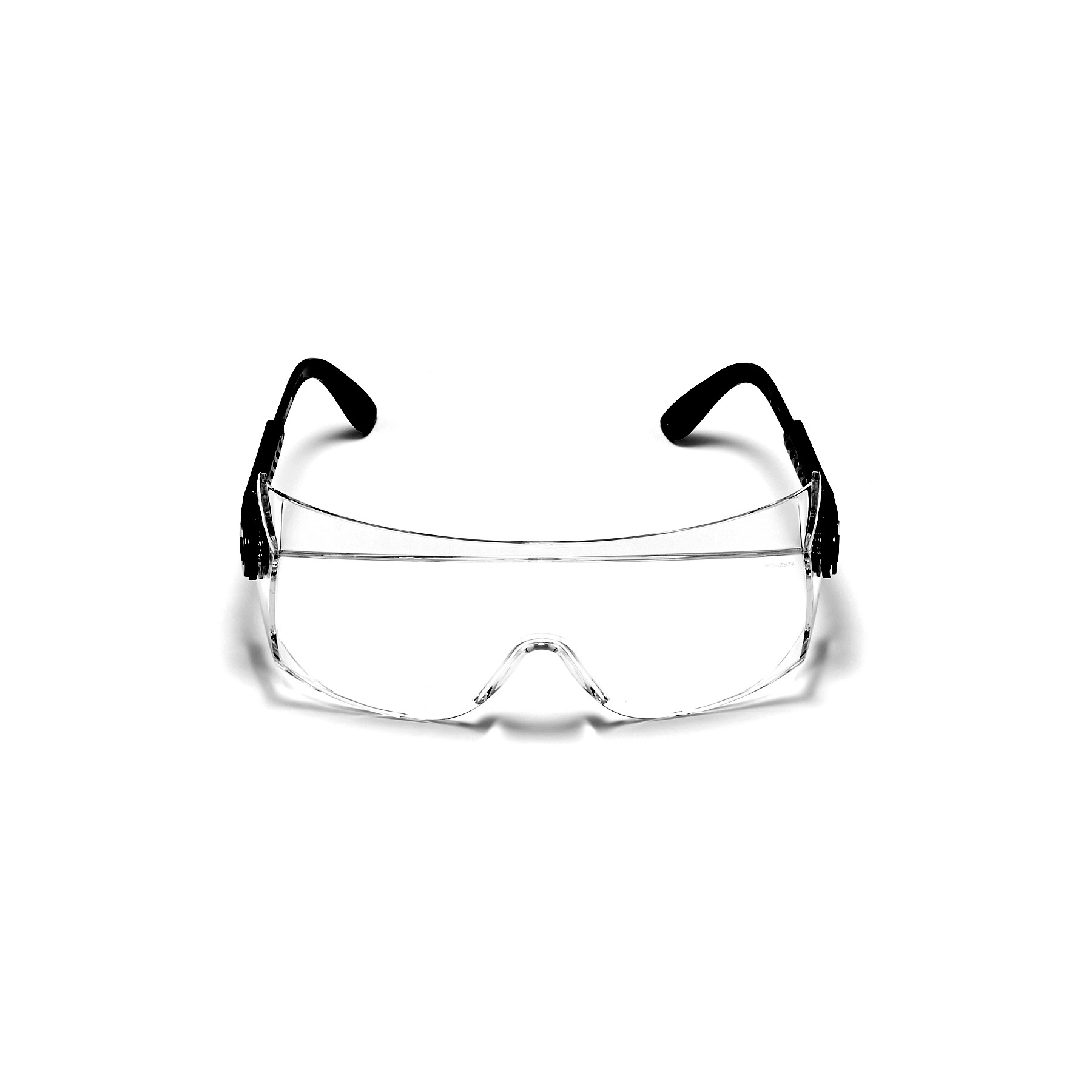 MSA 10008175 Rx Overglasses Safety Glasses with Black Temples and Clear ...