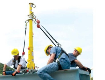 Miller DH-AP-1 Dura Hoist Portable Fall Arrest Post and Extension Post ...