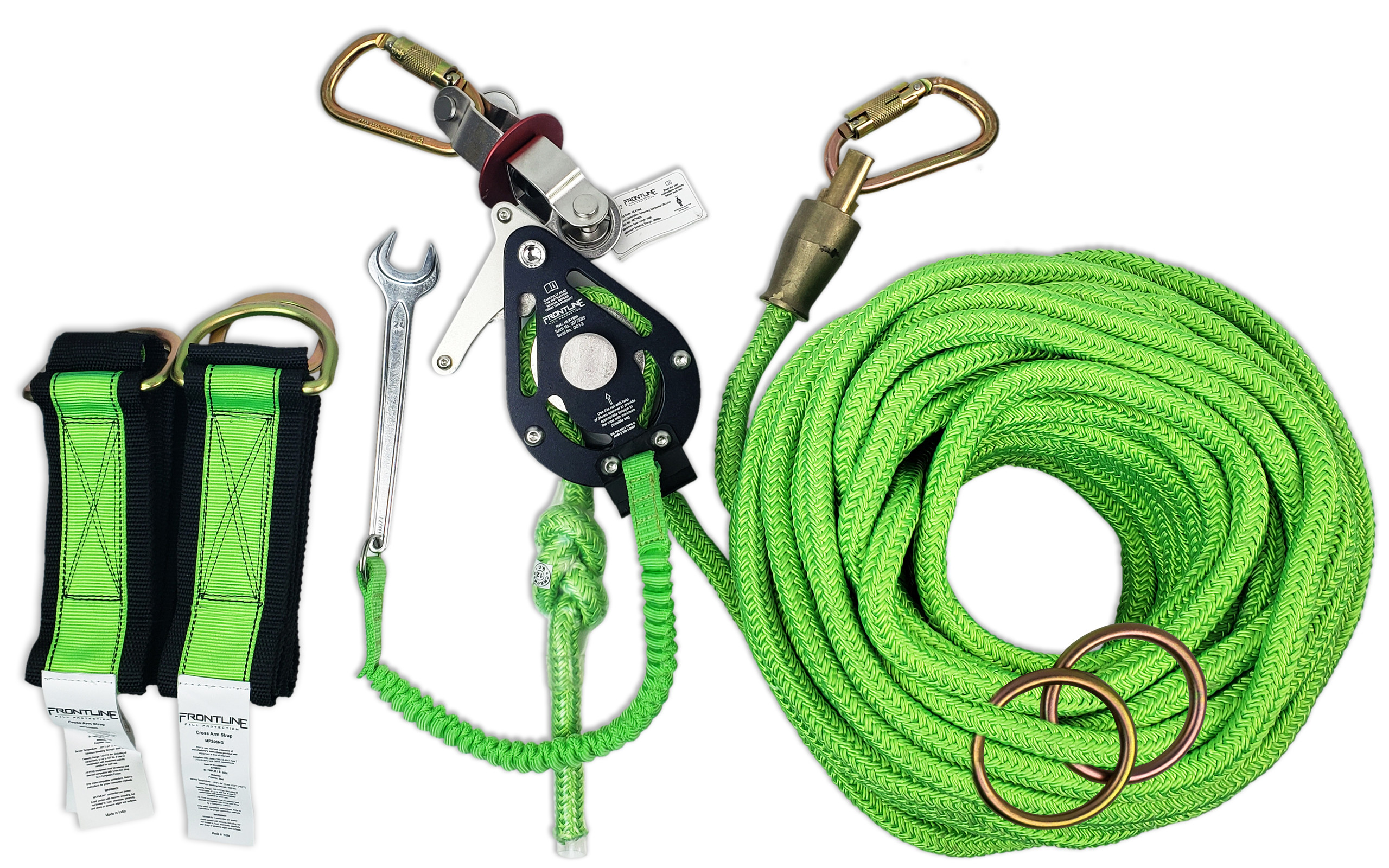 Frontline HLK1004 4-person 100' Adjustable Horizontal Lifeline System ...