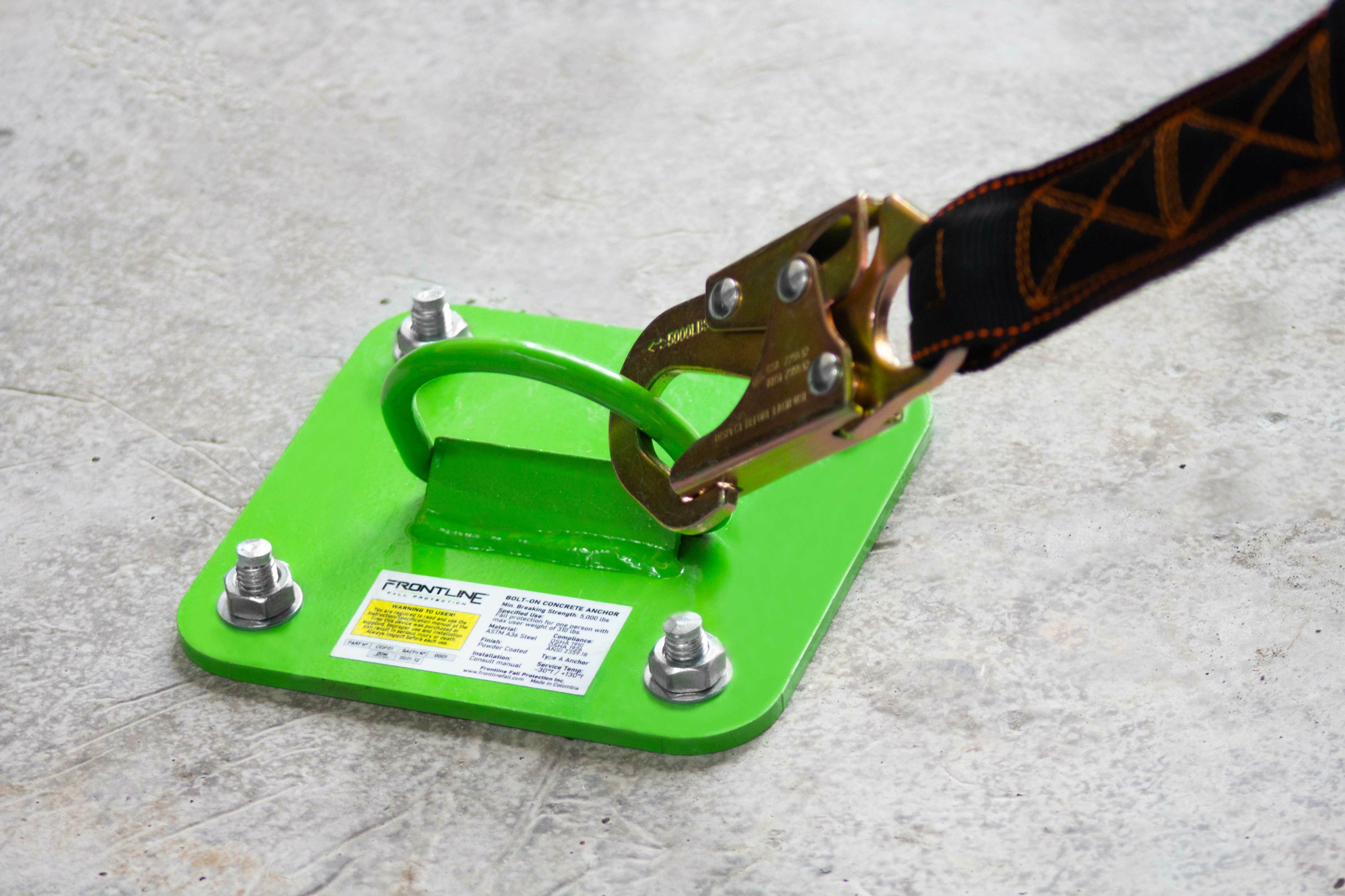 Frontline Concrete and Steel D-Ring Reusable Anchor Plate - Industrial ...