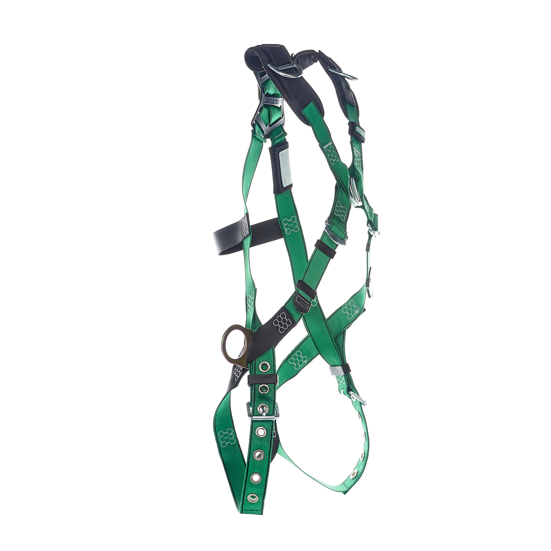MSA V-FORM Harness with Back, Chest, Hip & Shoulder D-Rings and Tongue ...
