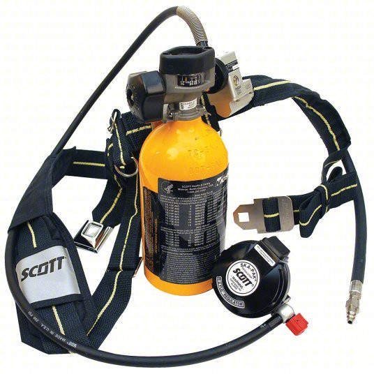 3M Scott Ska-Pak Plus Aluminum 2216 psi 5 min Cylinder with Hansen Air ...