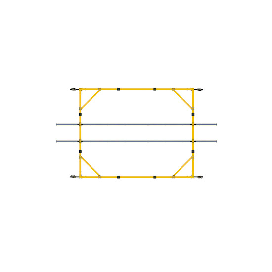 3M DBI SALA 8530288 FlexiGuard Adjustable Height Box Frame System ...