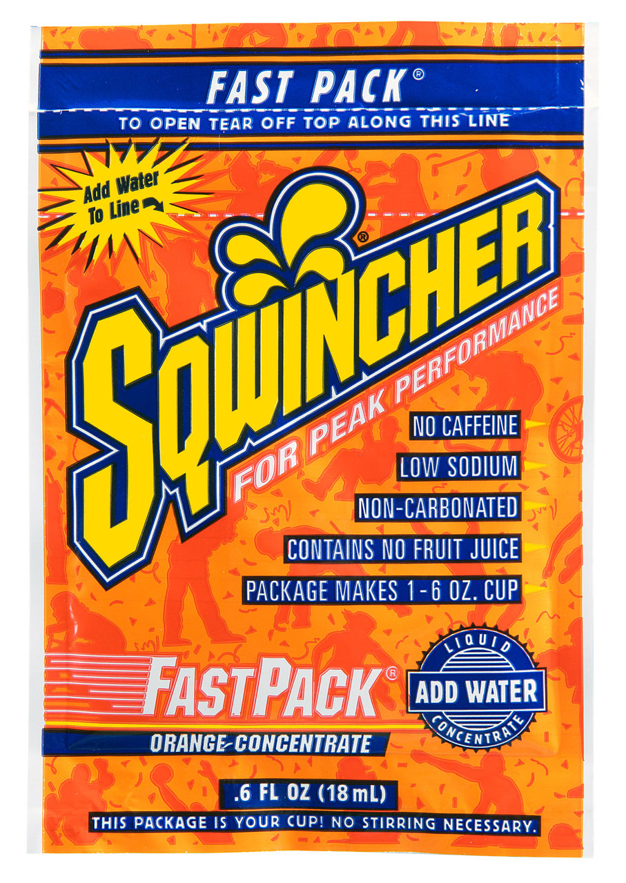 Sqwincher 015304-OR Fast Pack Orange Concentrate (200/Case)