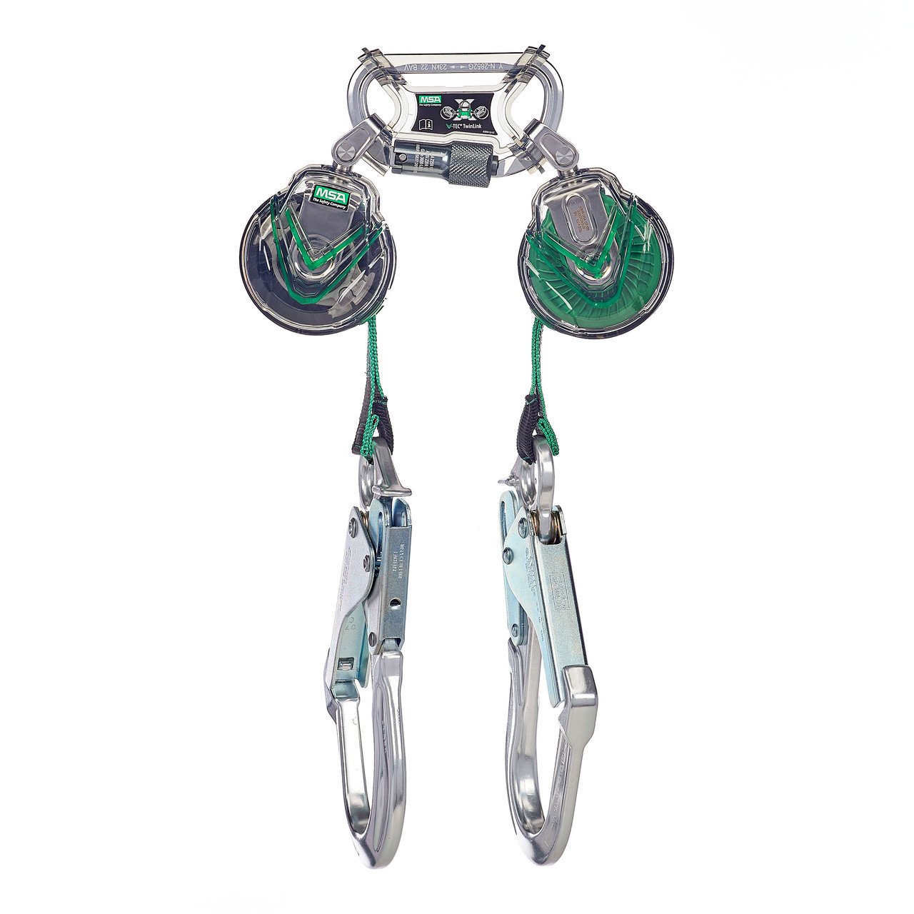 MSA 63111-00A Mini-PFL 6' Web SRL Twin-Leg with Aluminum Rebar Hooks ...