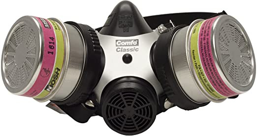 MSA Comfo Classic SoftFeel Silicone Respirator with P100 Cartridges ...
