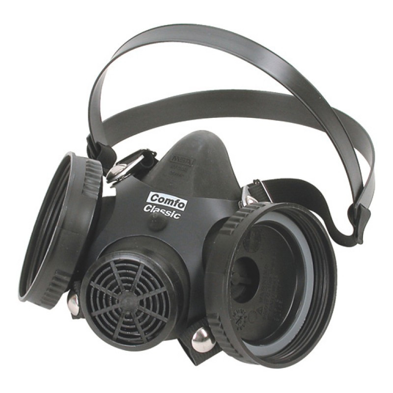 MSA Ultra-Twin Full-Facepiece Hycar Rubber Respirator - Industrial ...