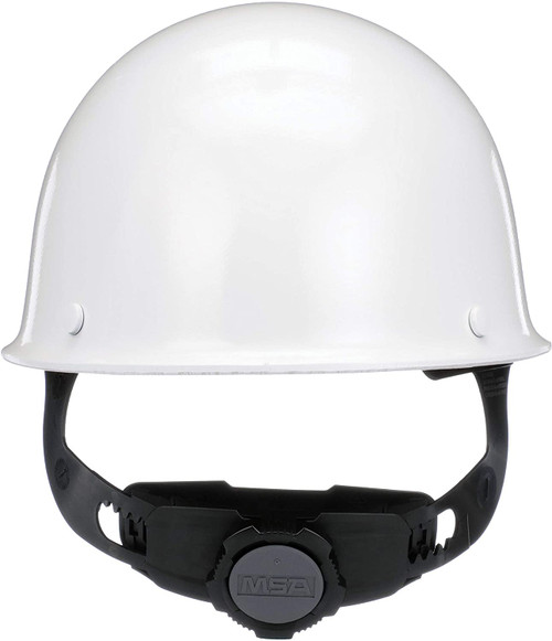 MSA 475396 White Skullgard Cap Hard Hat with Ratchet Suspension ...