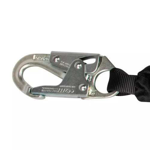 SafeWaze FS560-3 PRO Energy Absorbing Lanyard with Snap Hook (3 ft ...