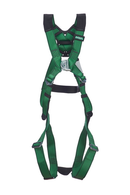 MSA 10072479 Workman Full Body Harness with Qwik-Fit Leg Buckles & Back ...