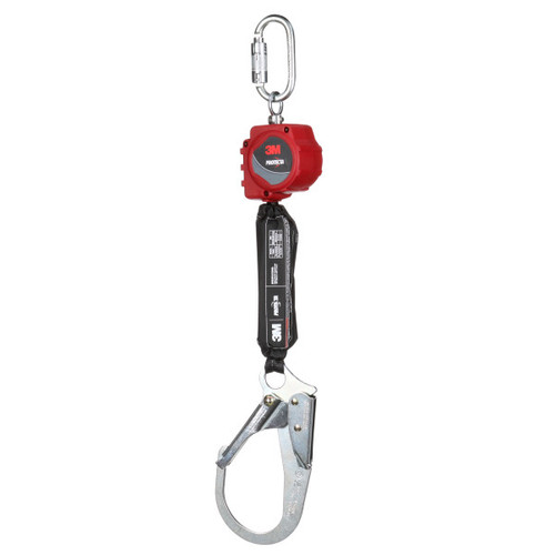 Protecta 3100508 Web Self-Retracting Lifeline with Carabiner and Steel Rebar Hook (6ft ...