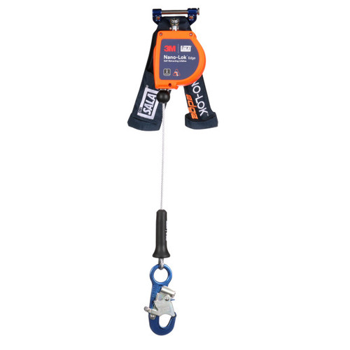 3M DBI SALA 3500295 Nano-Lok Edge Personal Self-Retracting Lifeline with Snap Hook (8 ft ...