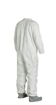 DuPont TY121S Tyvek Coverall with Elastic Wrists and Attached Socks (25 ...