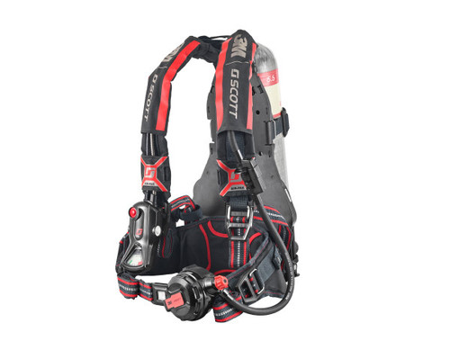 3M Scott X5814025305A04 Air-Pak X3 Pro SCBA CGA with E-Z Flo+, QD Hose ...