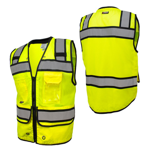 Fierce Safety Surveyors Class 2 Safety Vest with Tablet Pockets and ...