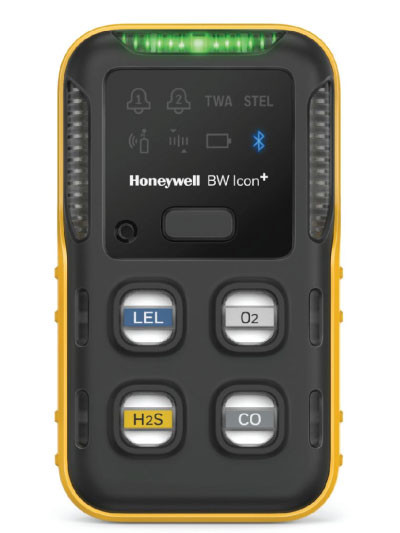 BW ICON-Y-H Multi-Gas Detector ICON with Bluetooth (O2, LEL, H2S, CO ...