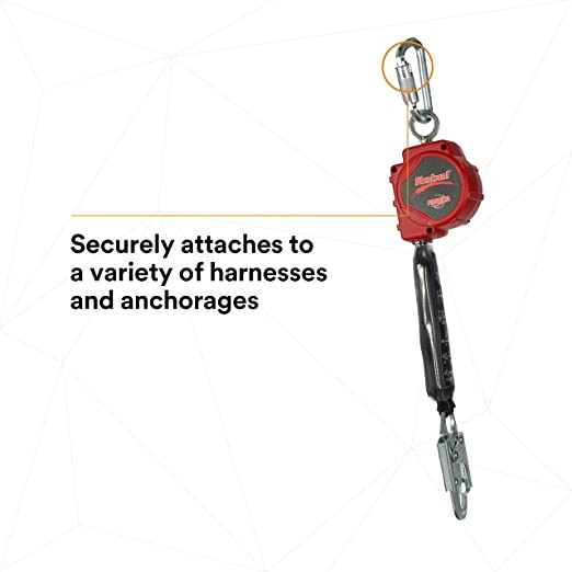 3M Protecta 3100425 Self Retracting Lifeline 11' Web with Steel Snap ...
