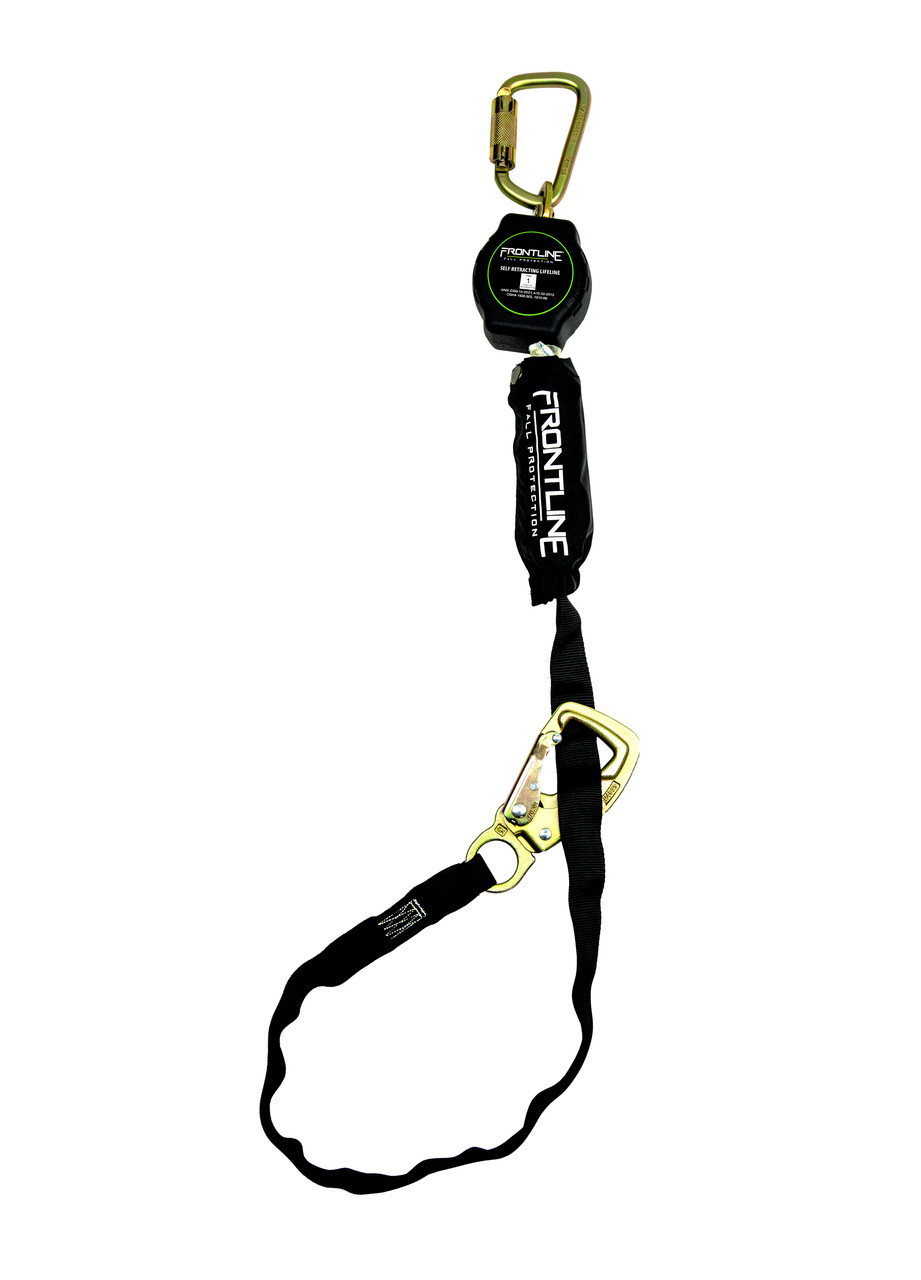 Frontline RPA091TB Tie Back Single Leg Web 9' SRL with Tie Back Hook ...