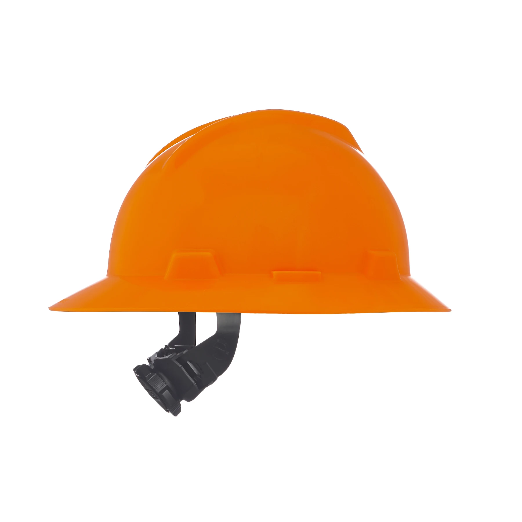 MSA 10021292 V-Gard Slotted Full-Brim Hat with Fas-Trac III Suspension ...