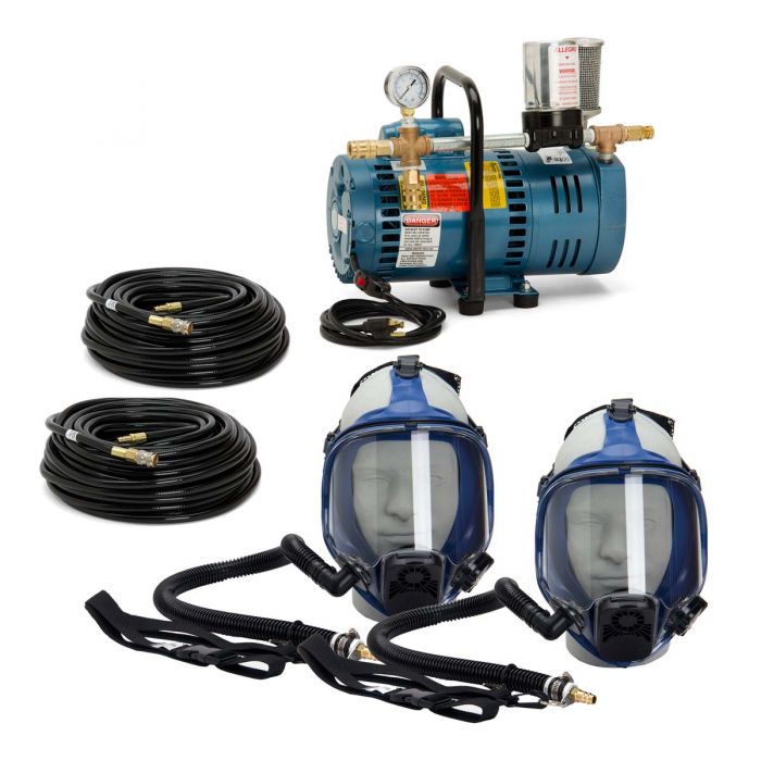 Allegro 9210-02 Two-Worker Full Mask System 100' Hose - Industrial ...