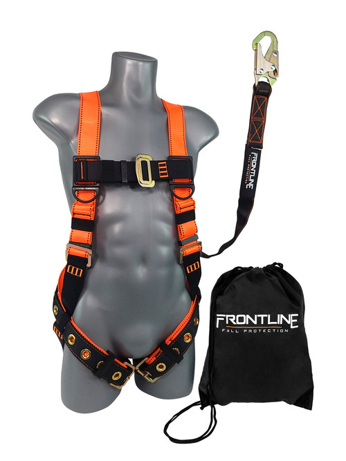 Frontline Combat Compliance Kit - Harness and 6' Single Leg Lanyard ...