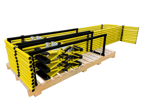 Frontline Yellow Guardrail System Non-Penetrating Kit (100 ft ...