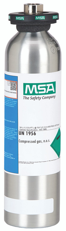 MSA Calibration Gas 34L Cylinder (CH4/LEL, O2, CO and H2S) - Industrial ...
