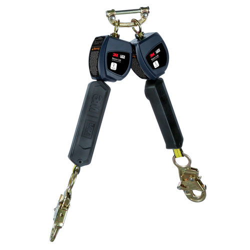 3M DBI SALA 3100550 Nano-Lok Personal Twin-Leg Self Retracting Lifeline with Web Steel Snap Hook ...