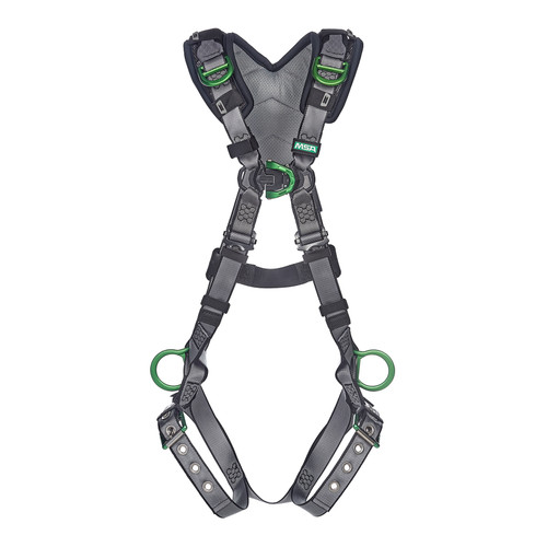 MSA V-FIT Harness with Back, Chest, Hip & Shoulder D-Rings and Tongue ...